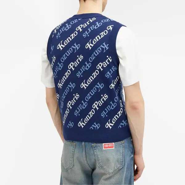 Kenzo X Verdy Knit Vest In Midnight Blue - 65% Off | Editorialist